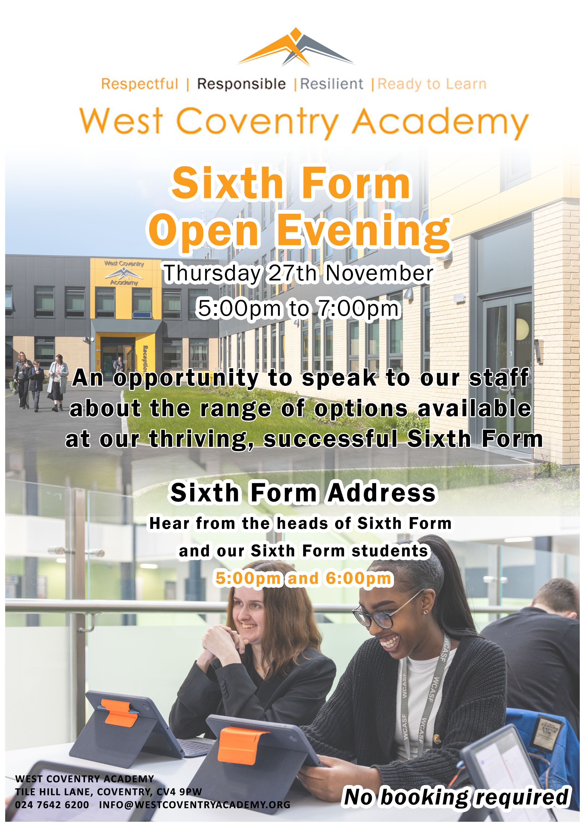 Joining our Sixth Form – West Coventry Academy